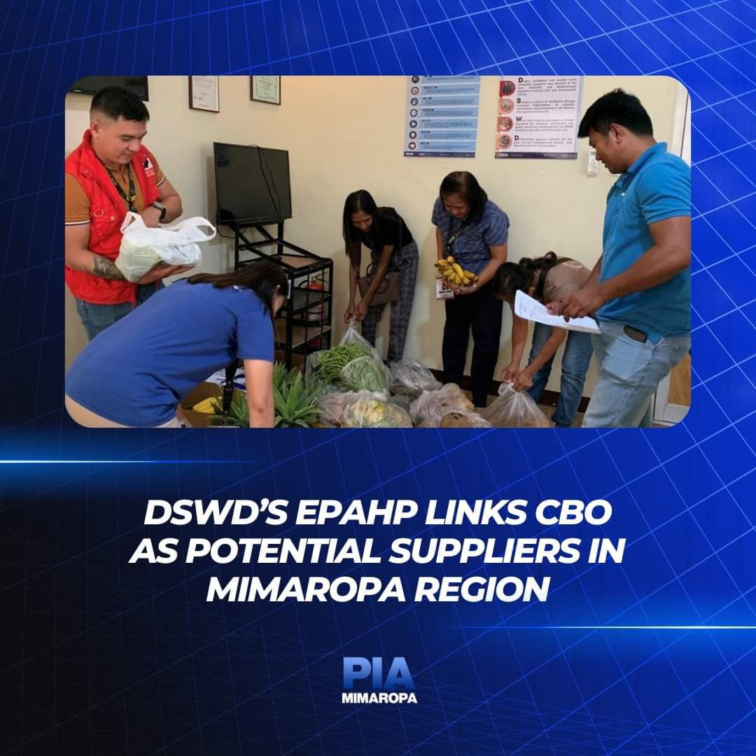 DSWD Field Office MIMAROPA Engaged CBOs as Suppliers in CRCF — Digital ...