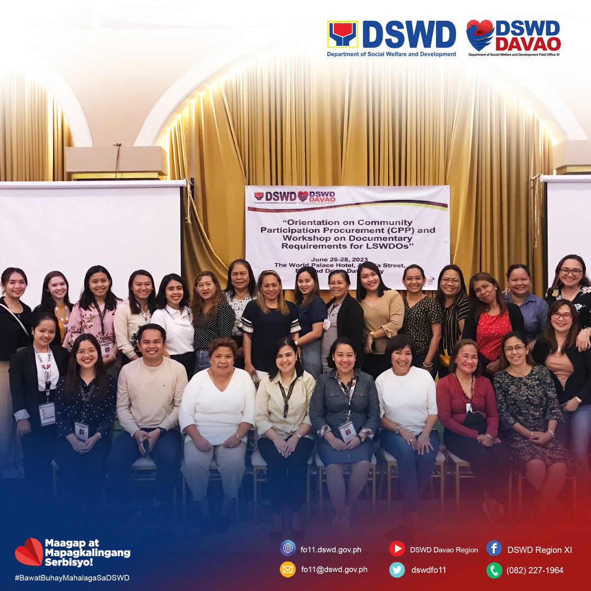 DSWD XI Supplementary Feeding Program Unit Trains LSWDOs on CPP, Filing ...